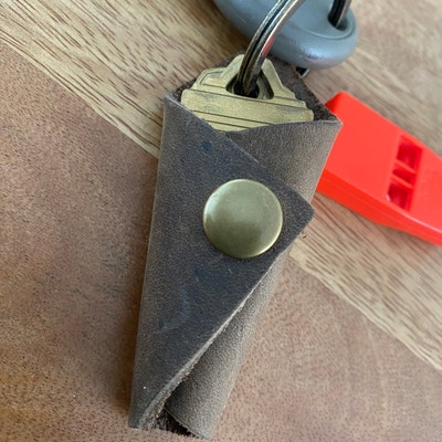 Personalized Leather Keychain Wrap Key Wrap Key Fob Customized With ...