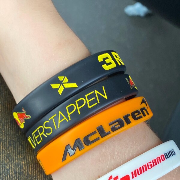 Lando Norris F1 Driver Inspired Rubber Wristband, Mclaren, Quadrant ...