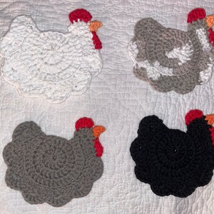 Pattern Crochet Chicken Coaster Pattern Crochet Pattern Crochet Chicken ...