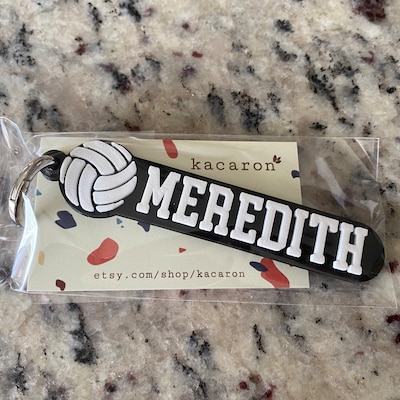 Volleyball Personalized Keychain / Keyring / Bag Tag / Name Tag 3D ...