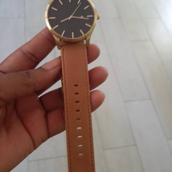 Watch,custom Engraved Personalized Mens Gold Wrist Watch, Groomsmen ...
