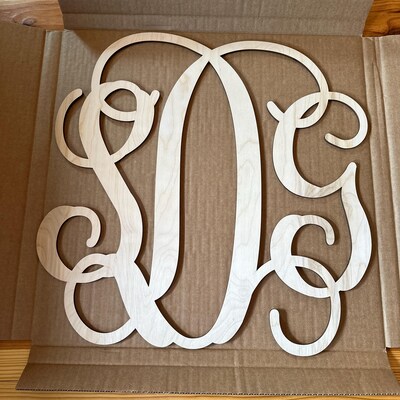 Wooden Monogram Monogram Wall Hanging Wedding Monogram Wooden Letters ...