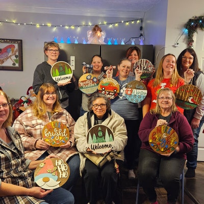 Welcome Split Sunflower Sign, Digital Download, Round Door Hanger Svg ...