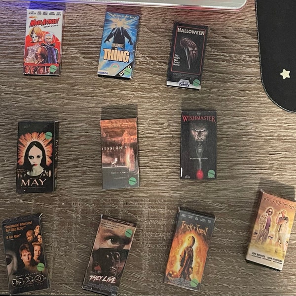 VHS Inspired Mini Magnets 1" X 2" - Etsy