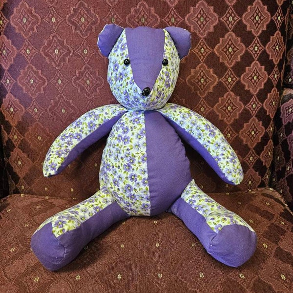 Memory Bear Pattern, Keepsake Bear, Memory Bear, Memorial Bear, Bear ...