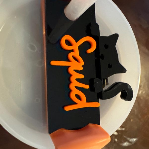 Halloween Name Topper,halloween Decor,halloween Name Plate,tumbler ...