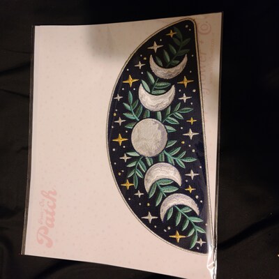 Moon Phases Large Back Patch Iron on Embroidered Patches for Jackets ...