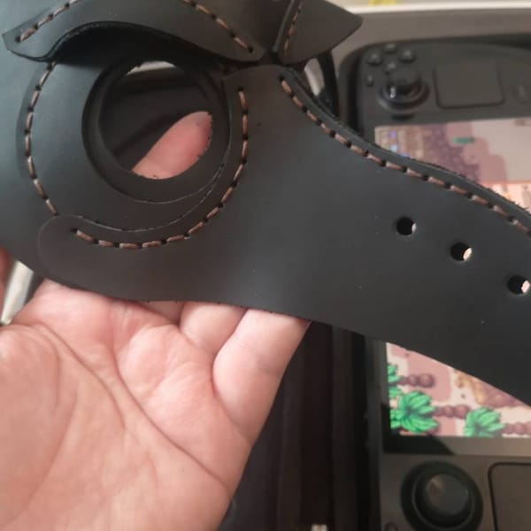 Handmade Hand Stitched Genuine Leather Steampunk Biker Face Mask, Mouth ...