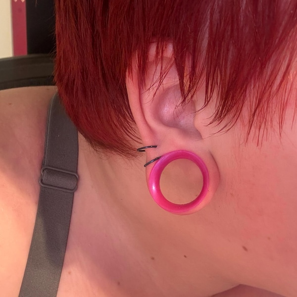 Milky Way Spiral Silver Steel Ear Weights Spirals Hangers Pair Ear ...