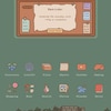 Cozy Fall Organizer Theme Wallpaper Background Custom Desktop Icon Set ...