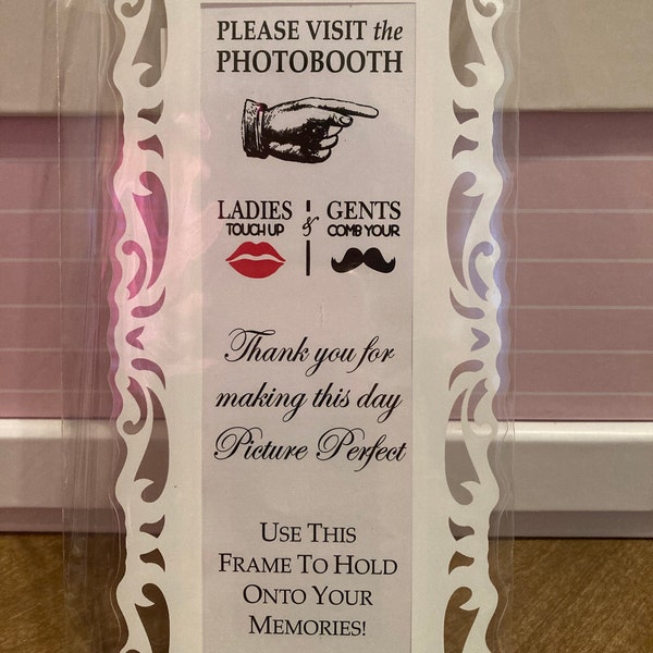 Photo Booth Frame, 2x6, Love Photo Booth Frame With Photo Booth Insert ...