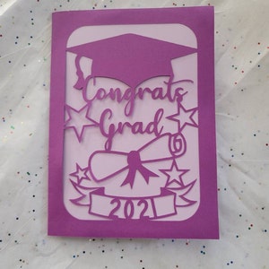 Personalized Graduation Card, SVG Cut File - Etsy