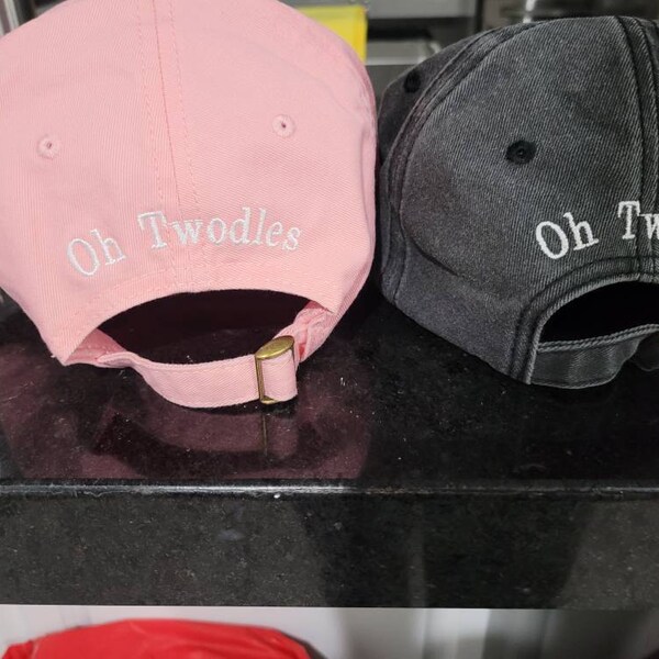 Add Name or Text to Back or Side of Baseball Cap,back of Hat Embroidery ...