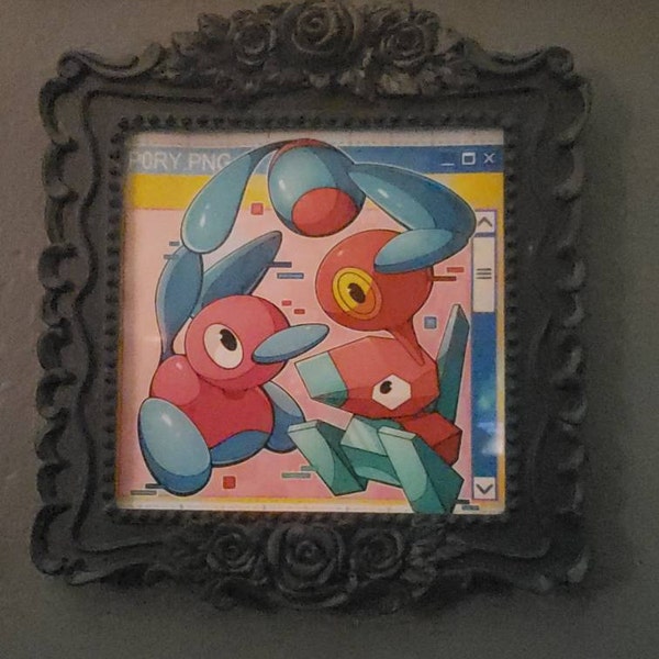 Porygon's Digital Family Mini Print - Etsy