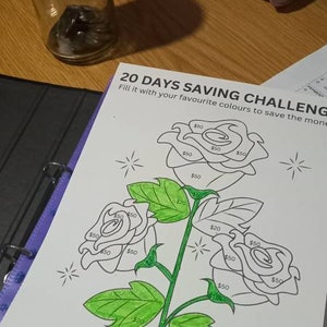 20K, 40k Money Saving Challenge Printable, 20000,40000 Couple Savings ...