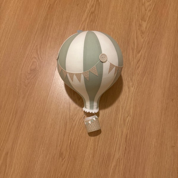 BIG Hot Air Balloon Nursery Decor, Travel Theme, Hot Air Balloon Retro ...