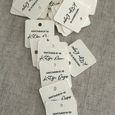 Rectangle Hang Tags Your Logo and Text Customized Price Tags Jewelry ...