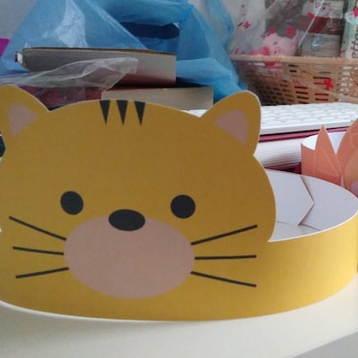 Chicken Hat, Farm Animal Birthday Party Hat/mask/crown/headband: Kid ...