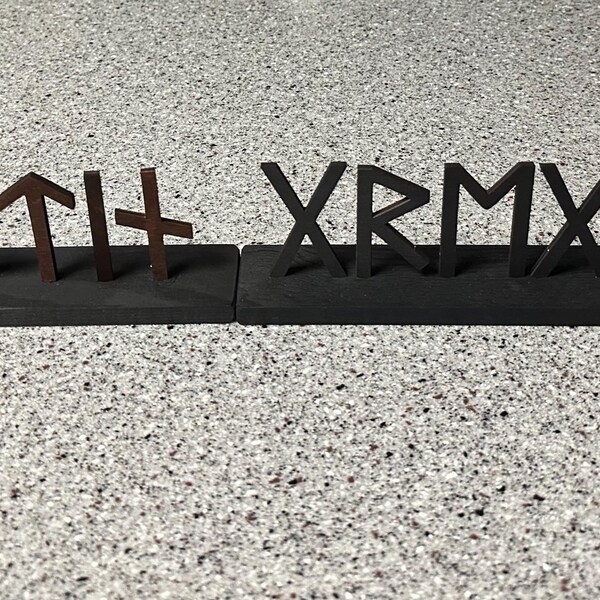 Personalized Rune Wood Sign | Norse Mythology Viking Gifts | Custom ...