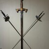 Handmade Afro Sword, Classic Samurai Tachi Sword Real Martial Art Sword ...
