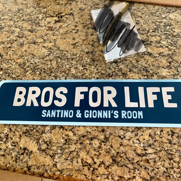 Bros for Life Sign, Custom Boy Brothers Name Bedroom Sign, Personalized ...