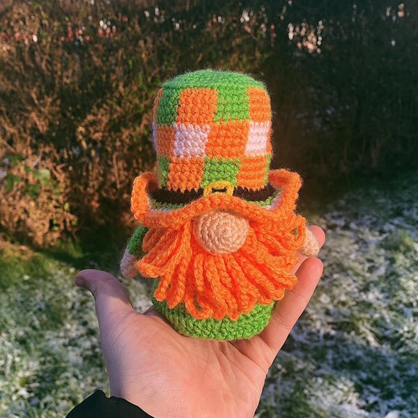Crochet Ireland Flag Gnome Pattern PDF Crochet Leprechaun Pattern ...