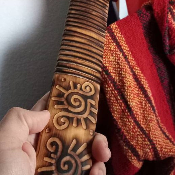 CHICAHUAZTLI - Azteca Scratcher Percussion - Etsy