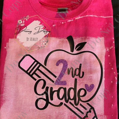 2nd Grade Apple SVG Second Grade Svg First Day of School - Etsy