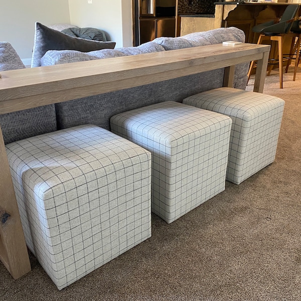 16” Deep Modern White Oak Console Table | Sofa Table | Hall Table - Etsy