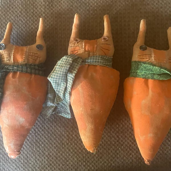 Bebe Bunny EPATTERN - Primitive Country Easter Rabbit Spring Cloth Doll ...