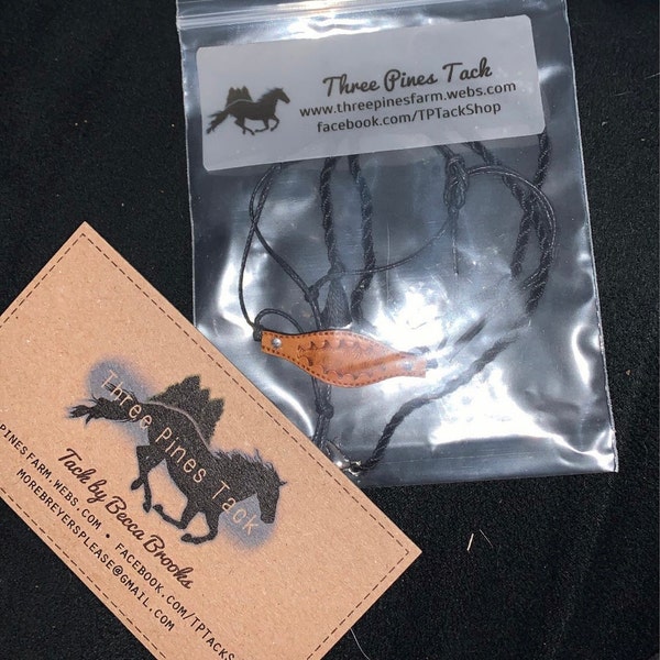 Tooled Bronc Noseband Rope Halter for Traditional Model Horses (1:9 ...