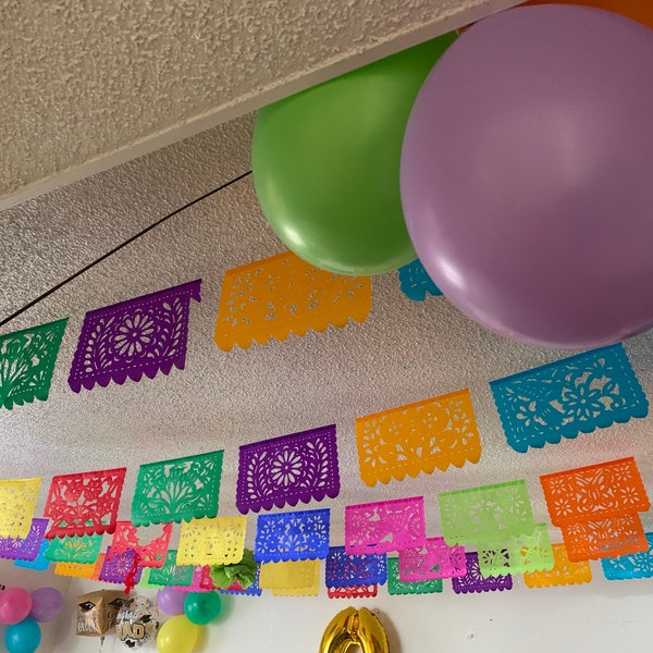Mexican Fiesta Party Decorations, 5 Pk Papel Picado Banners, Fiesta ...