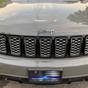 Thin Blue Line Custom License Plate Custom Car Tag American Flag Black ...