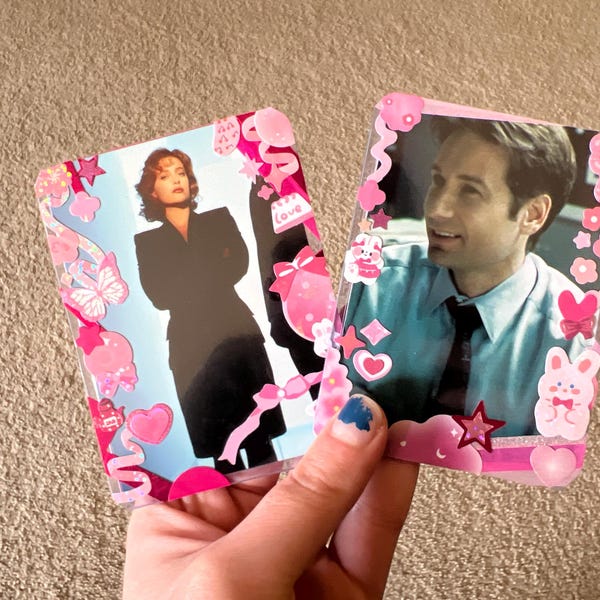 X-files, Xfiles Photocard, Xfiles Toploader, Dana Scully, Fox Mulder ...