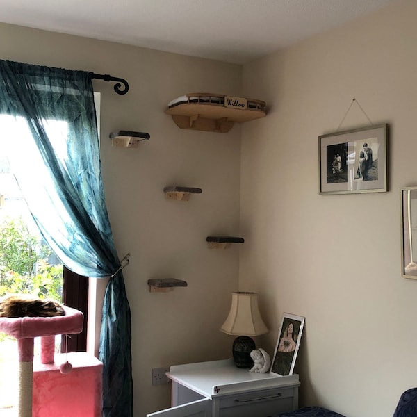 Cat Shelf, Cat Tower, Cat Bed, Cat Tree Tower, Cat Shelves for Wall ...