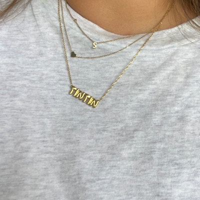 Personalized Gold Name Necklace in All Languages Any Name - Etsy