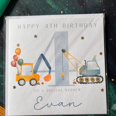 Personalised 2nd 3rd 1st Safari Jungle Train Birthday Card Animal for ...