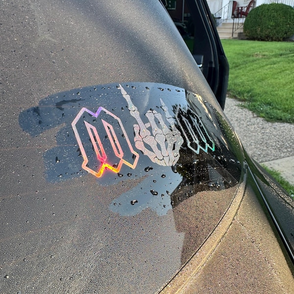 Middle Finger Breast Cancer Ribbon Decal || F*CK Cancer || Breast ...