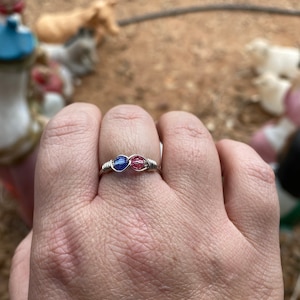 Sleek Green and White Spotted Jade Ring Sterling Silver | Etsy