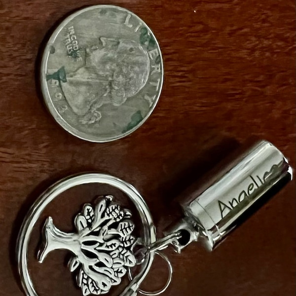 Cremation Keychain for Ashes, Personalized Cremation Urn Keychain, Loss ...