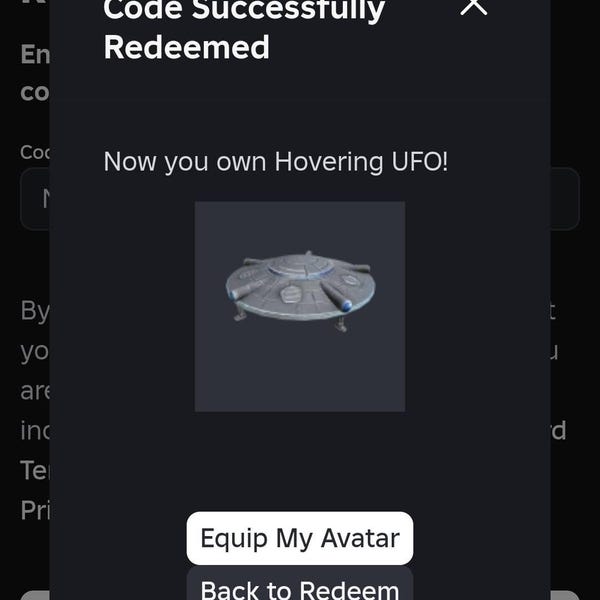 Roblox DLC Hovering UFO Hat Limited Edition *DIGITAL Code* Worldwide ...