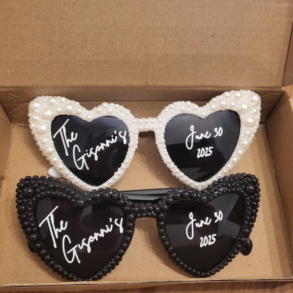 DIY STICKERS for Wedding SUNGLASSES| |wedding Personalised Sunglasses ...