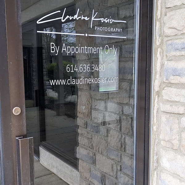 Customizable Storefront Window Sticker, Business Hours, Vinyl Decal for ...