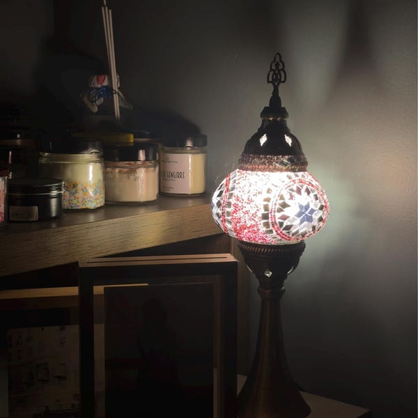 Antique Bedroom Bedside Lamp, Tiffany Lamp, Bohemian Lamp, Souvenir ...