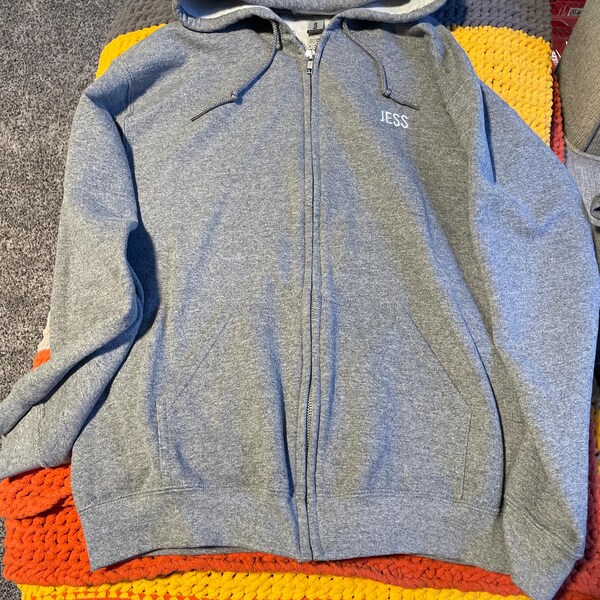 Custom Jacket, Personal Embroidered Hoodie, Custom Embroidered Monogram ...