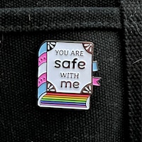You Are Safe With Me // Enamel Pin // Pride - Etsy