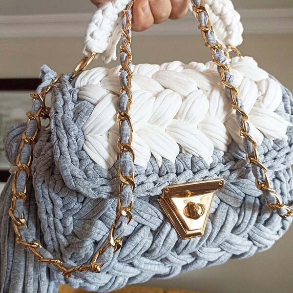 Crochet Raffia Oyster Shell Bag | Pearly Mussel Crossbody Bag | Knitted ...