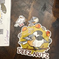 Chickadeez Nuts Sticker - Etsy