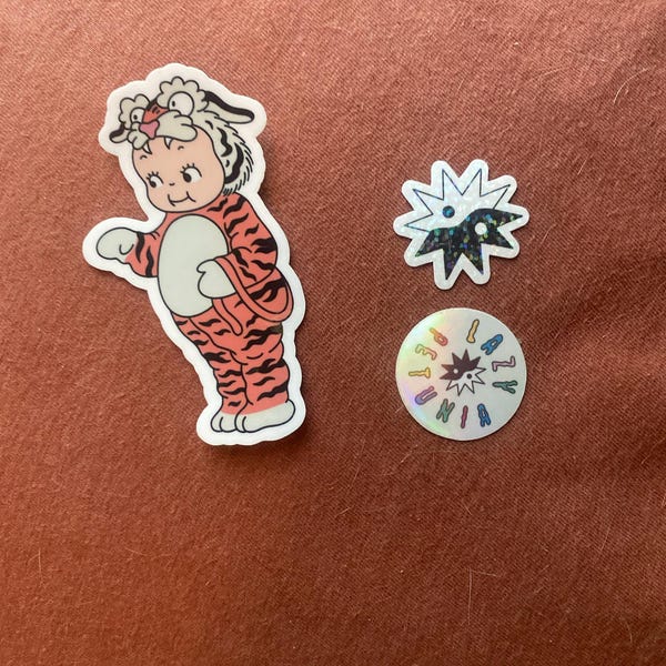 Devil Kewpie Doll Vinyl Sticker Kewpie Doll - Etsy