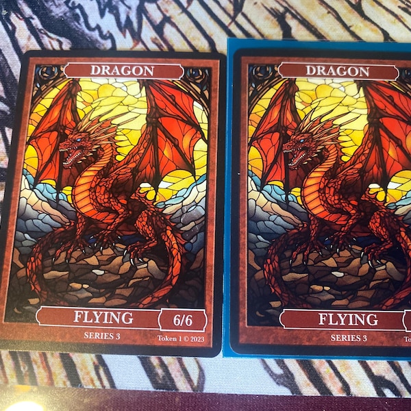 Soldier Token STAINED GLASS SERIES 3 Magic the Gathering Givememana's ...